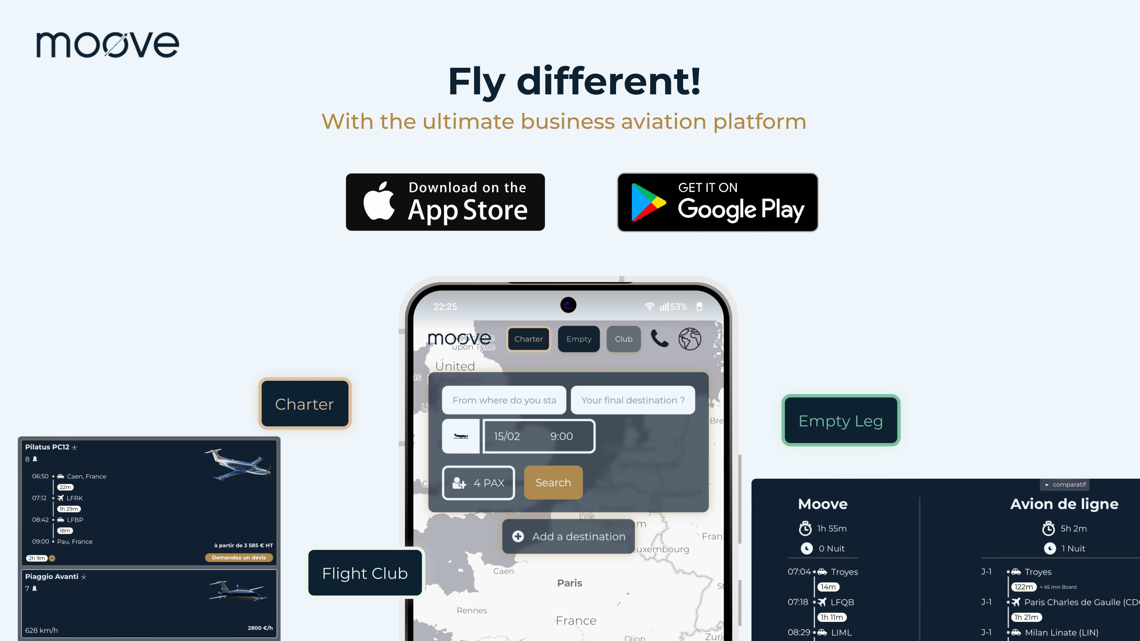 Moove I Fly different